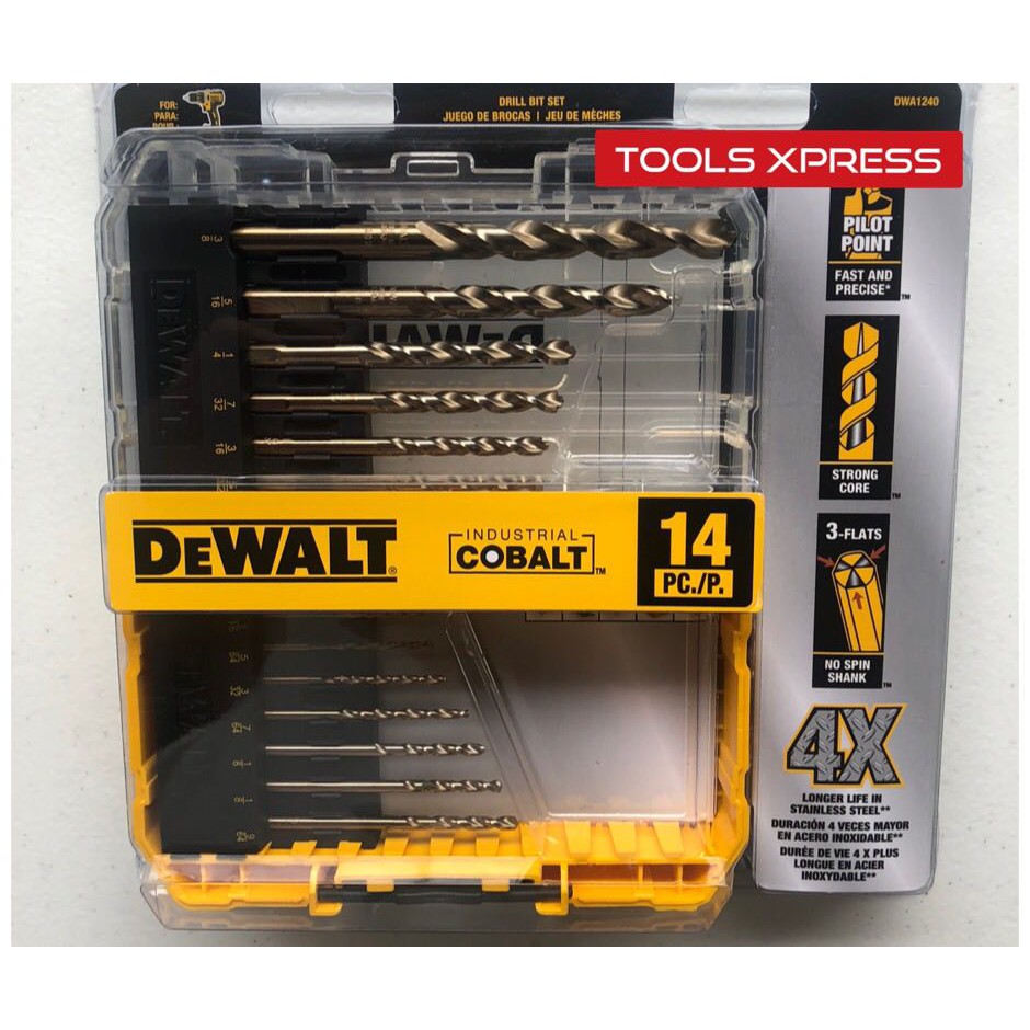 Dewalt Dwa1240 14 Piece Cobalt Drill Bit Set | atelier-yuwa.ciao.jp
