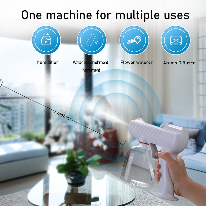 Handheld Disinfection Machine Gun Blue Light Nanometer Disinfection ...