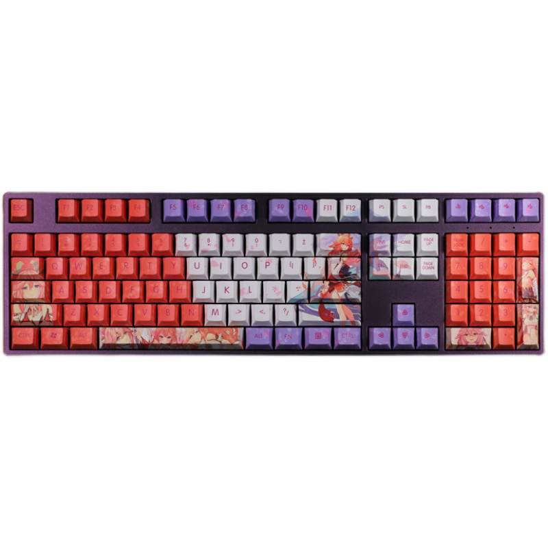 Yae Miko Keycap Cherry Profile Genshin Impact Theme Anime PBT Dye ...