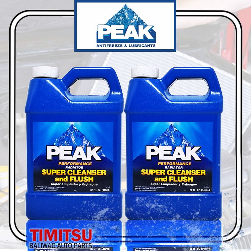 PEAK PERFORMANCE RADIATOR SUPER CLEANSER AND FLUSH BUNDLE OF 2 946 ML ...