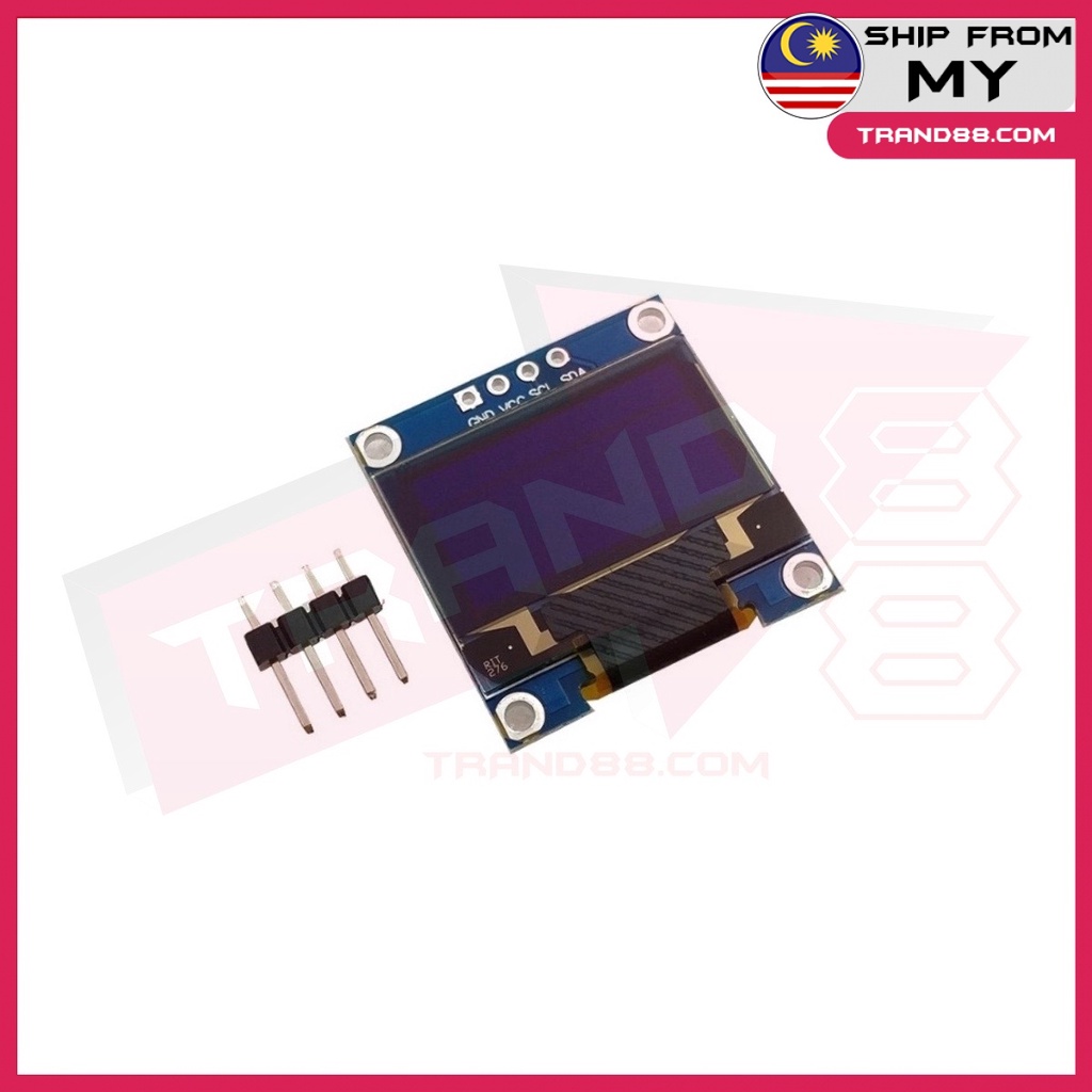 0.96 inches yellow and blue dual color I2C IIC communication 4-pin OLED ...