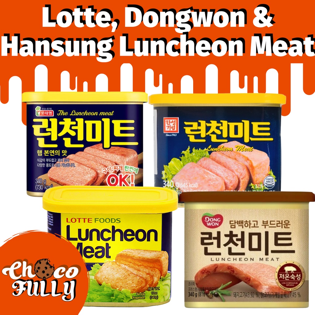 Lotte, Dongwon & Hansung Luncheon Meat 340g | Shopee Philippines