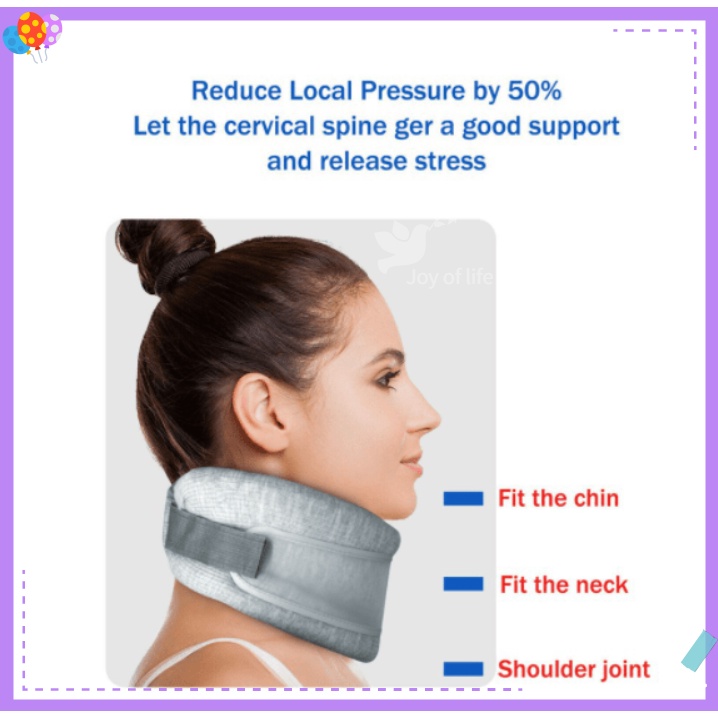 Neck Relief Support Sponge Neck Adjustable Cervical Pain | Shopee ...