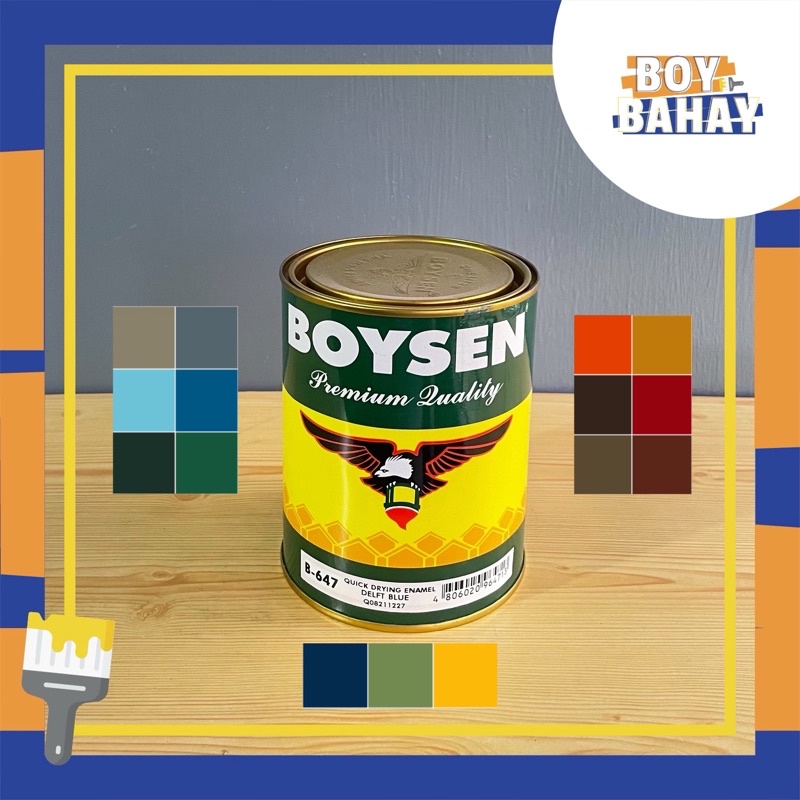 Boysen Quick Drying Enamel Liter Size (Various Colors For Wood/Metal ...