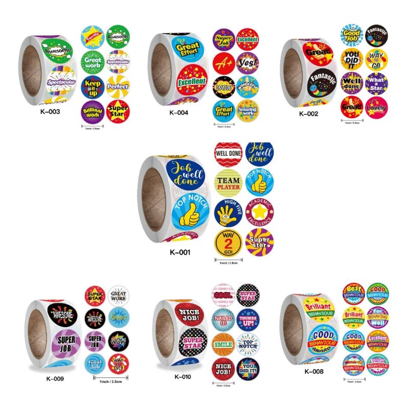 FOR KIDS REWARD STICKERS 100 PIECES 1 INCH | Shopee Philippines