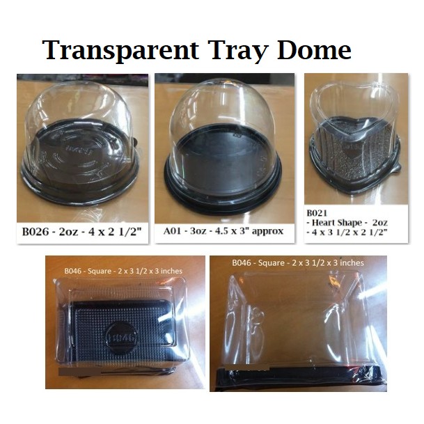 50 pcs Transparent Tray Dome | Shopee Philippines