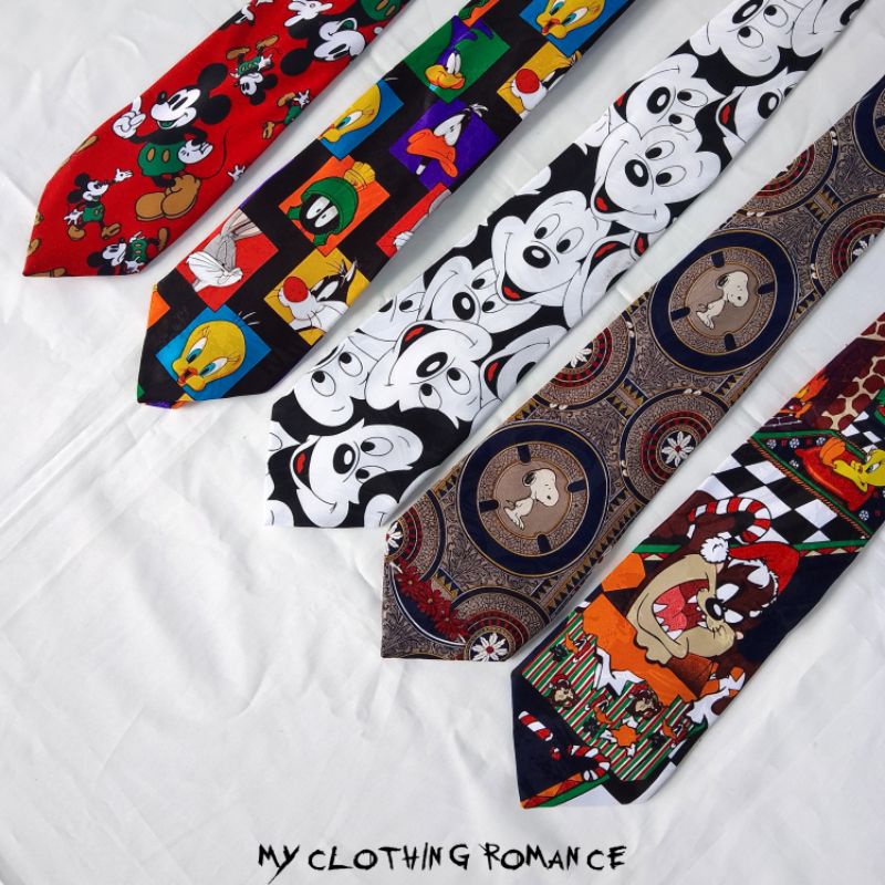 MCR's thrifted random neck ties | Shopee Philippines
