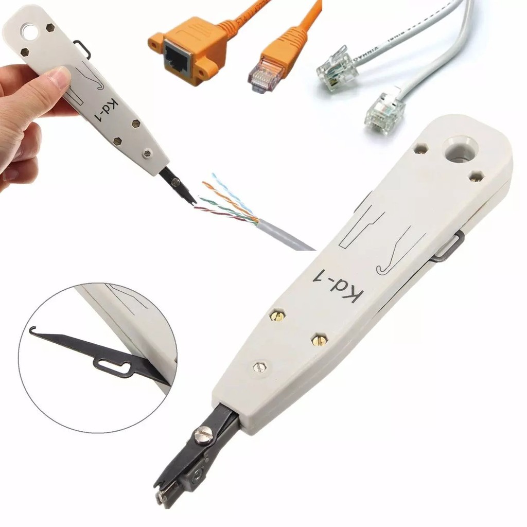 Network Cable Wire Cut Punch Down Punch Down Impact Tool RJ11 RJ45 Cat5 ...
