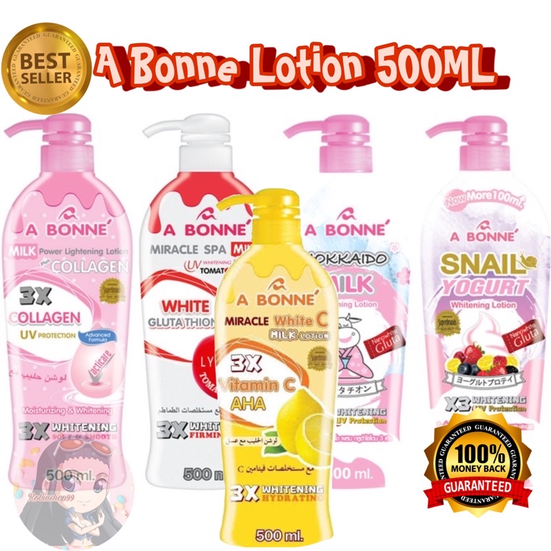 Abonne A Bonne Whitening Lotion - Original from Thailand 500 ML ...