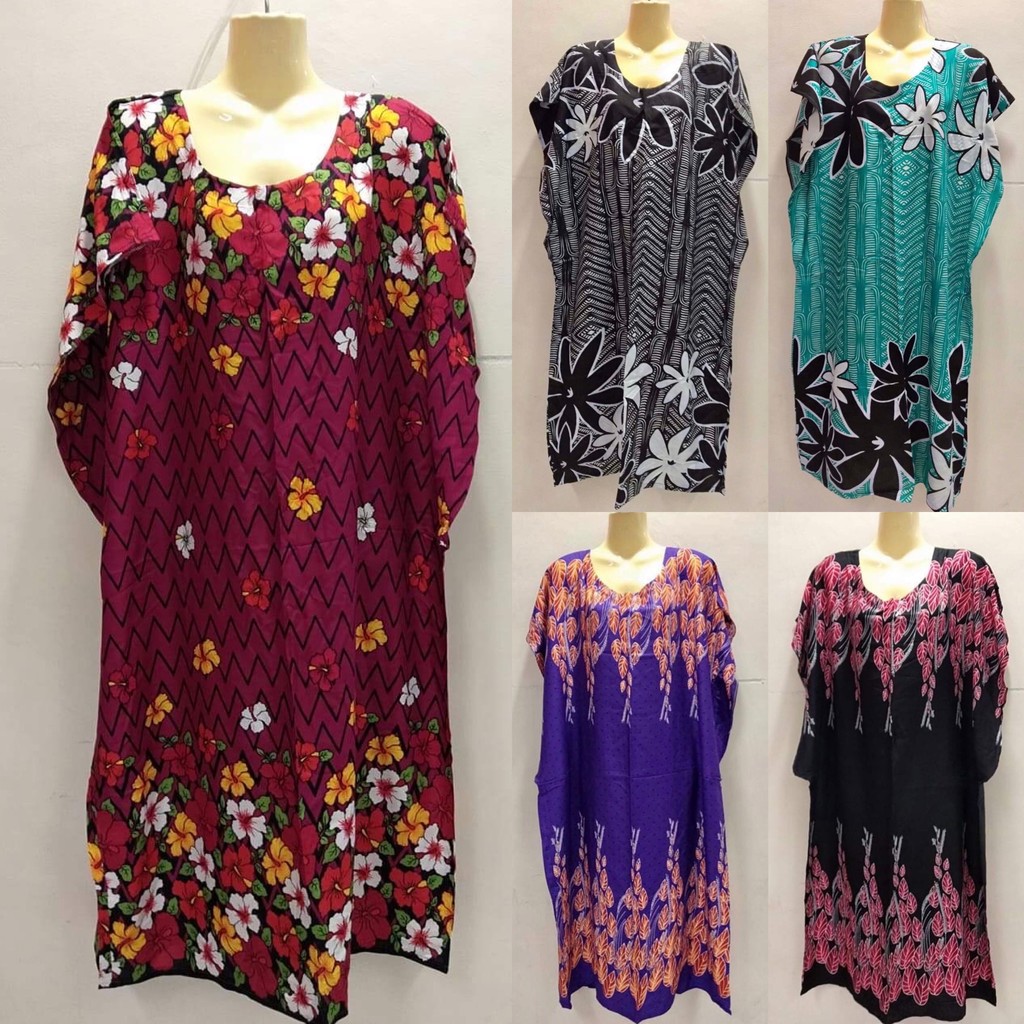 COD Kaftan Challis Kaptan Daster Dress - Pantulog Pambahay Sleepwear ...