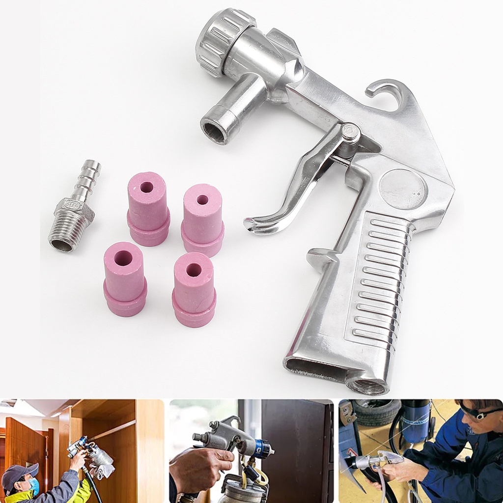 Sandblaster Feed Blast Gun Air Siphon Sand Blasting Abrasive Tool ...