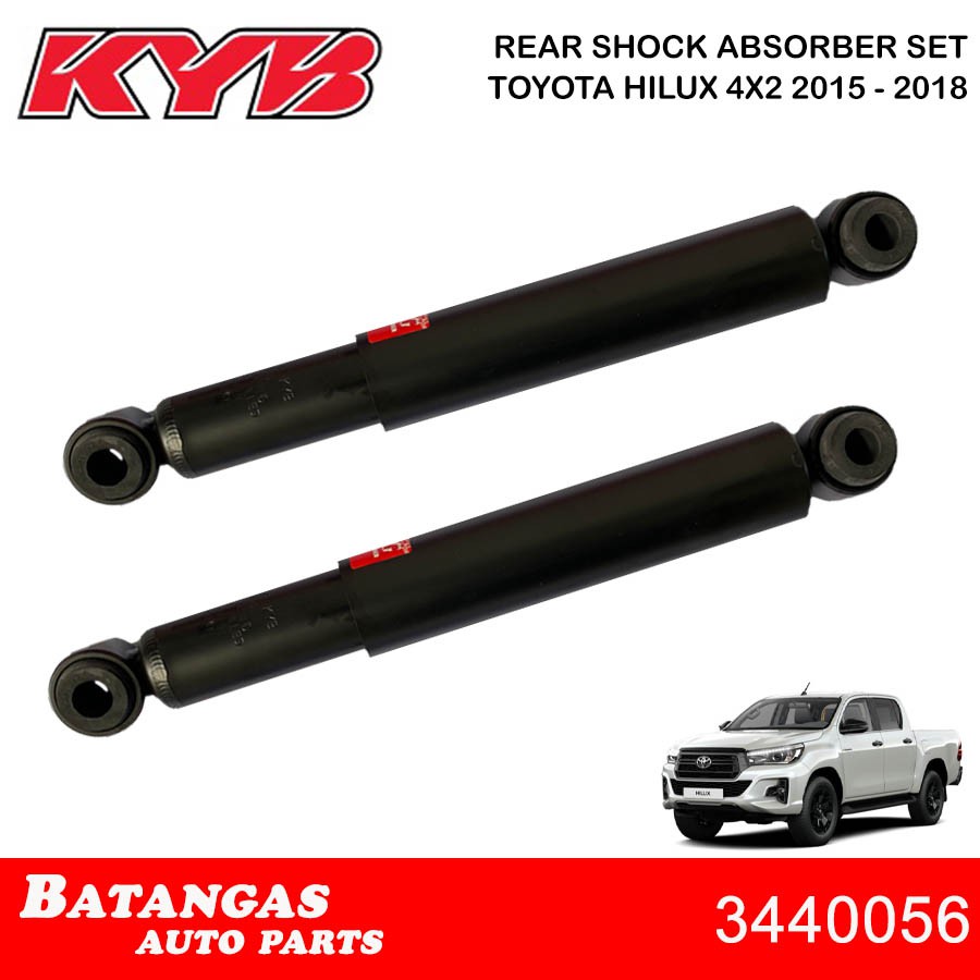 KYB REAR SHOCK ABSORBER (SET) For Toyota Hilux 4x2 2015-2018 Part No ...