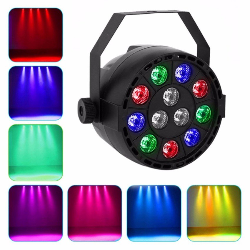 12W LED RGBW 4IN1 DMX 8CH Beam Stage Par light Lighting Disco light ...