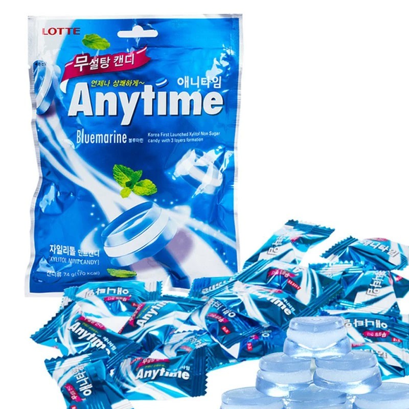 Lotte Anytime Sugar-Free Bluemarine Candy (74g) | Shopee Philippines