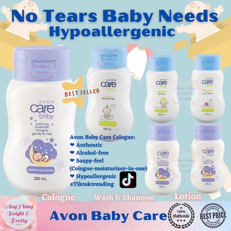 Avon Care Baby - Lavender and Gentle Cologne, Lotion, Wash and Shampoo ...