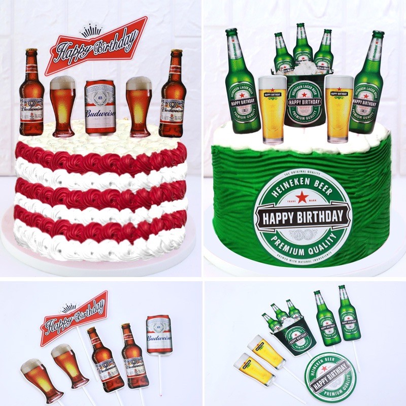 Beer Cake Topper for decoration | Shopee Philippines