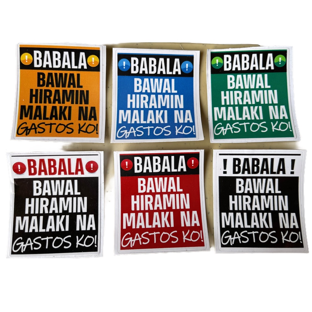 Bicycle/Motorcycle MEMES Babala sticker | Shopee Philippines