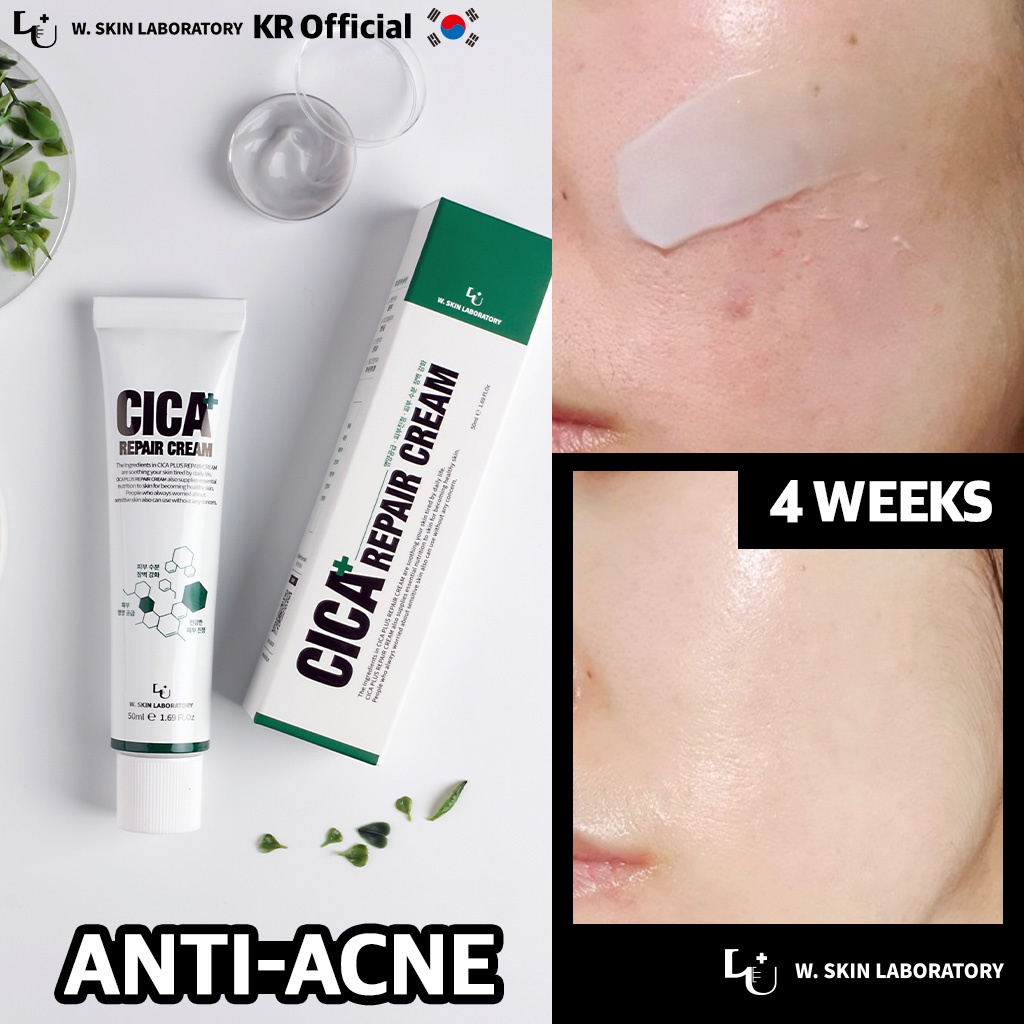 [W SKIN LABORATORY] Cica plus repair cream 50ml | Shopee Philippines