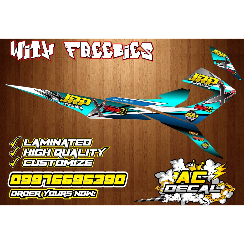 Raider 150 JRP Decal Design CYAN/SKYBLUE (ACDECAL) | Shopee Philippines