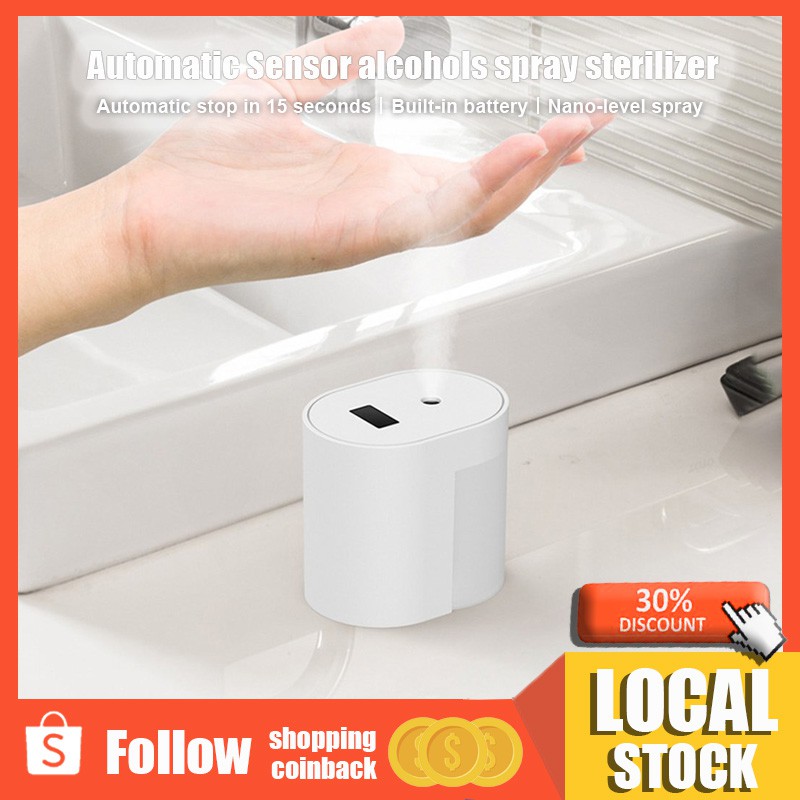 100ml Automatic Alcohol Spray Dispenser USB Hand Sterilization Nano ...