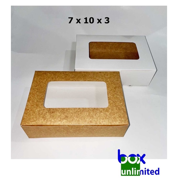 Pastry box 7x10x3 sold by 20s | Shopee Philippines