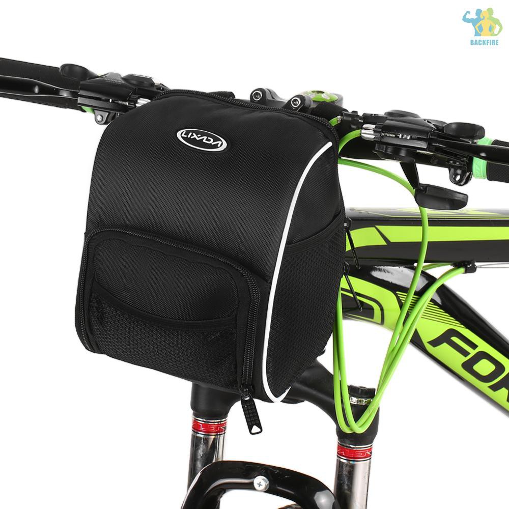 Lixada Bicycle Handlebar Bag Cycling Bike Front Bag Basket with Rain ...