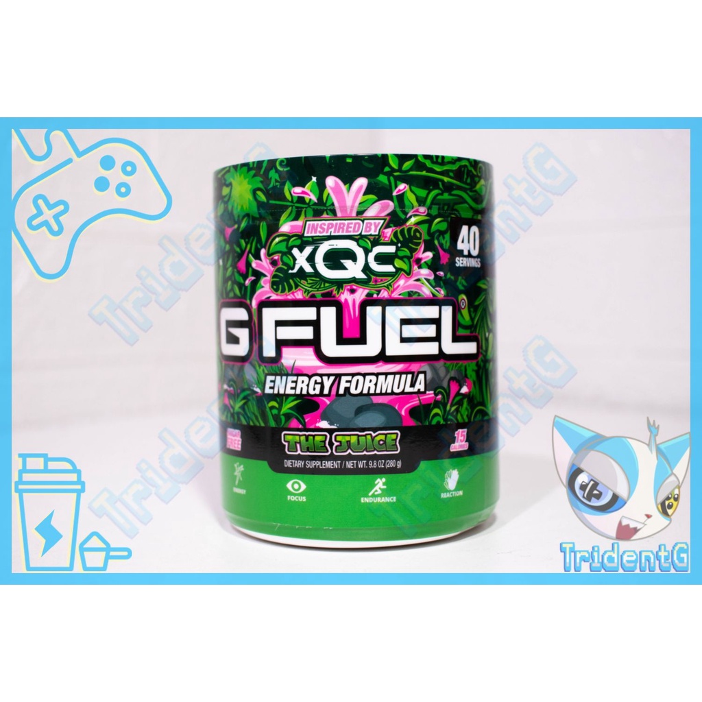 G Fuel THE JUICE inspired by XQC Gfuel 40 servings (280g) | Shopee ...