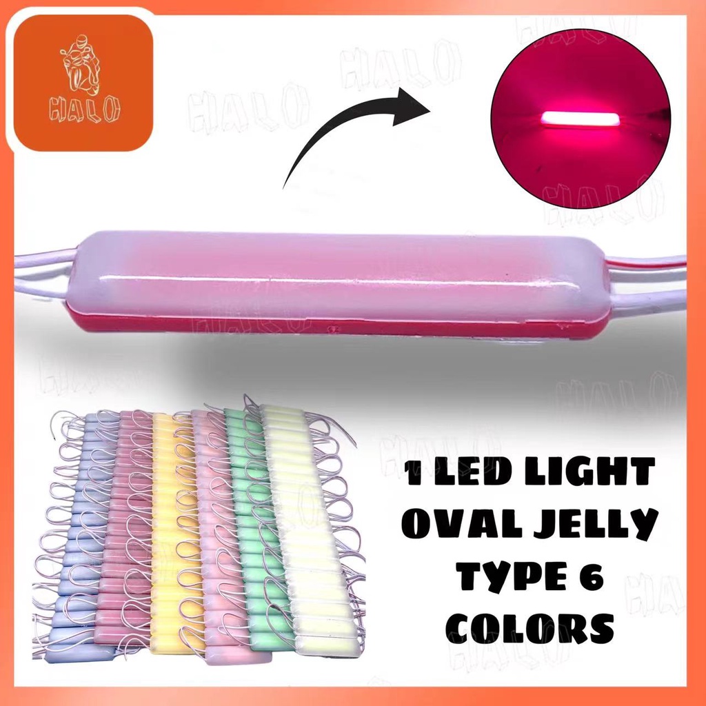 [HALO MOTOR] MOTORCYCLE 1 LED LIGHT OVAL JELLY TYPE MODULE | Shopee ...