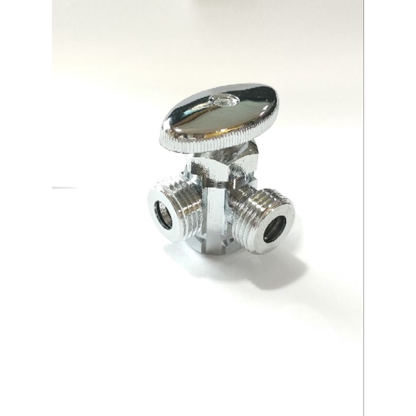 Angle Valve 1/2 x 1/2 x 1/2 Chrome Plated Brass Material | Shopee ...