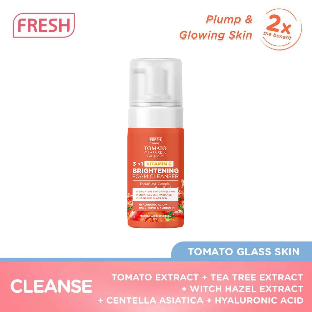 Fresh Skinlab Tomato Glass Skin - Brightens + Hydrates - Gentle Foaming ...