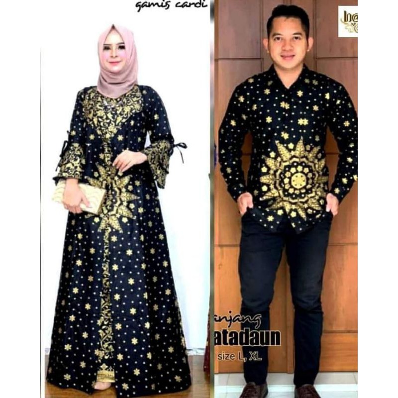Couple batik Family + Child Special Ramadan Sun motif limited edition ...