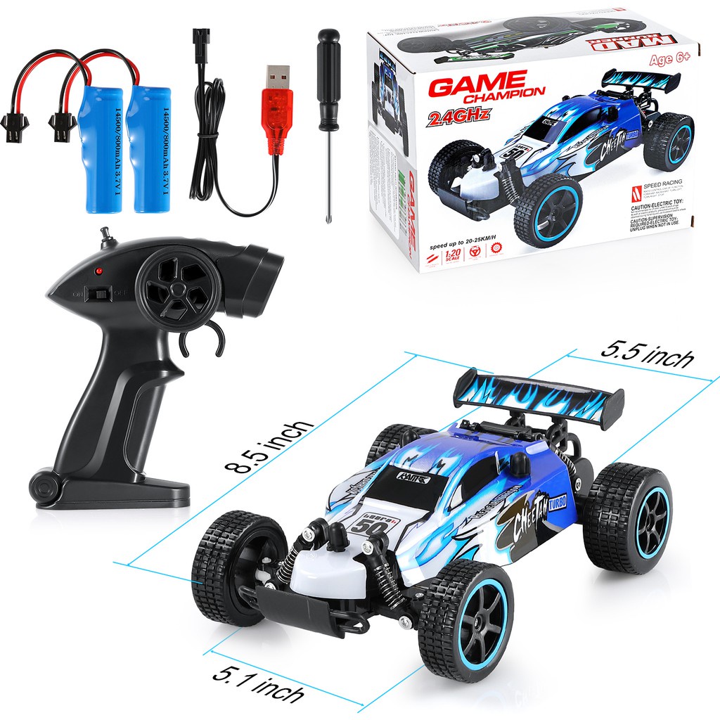 [COD]Remote Control Car for Boys - 1/20 2WD All Terrain Hobby RC Cars ...