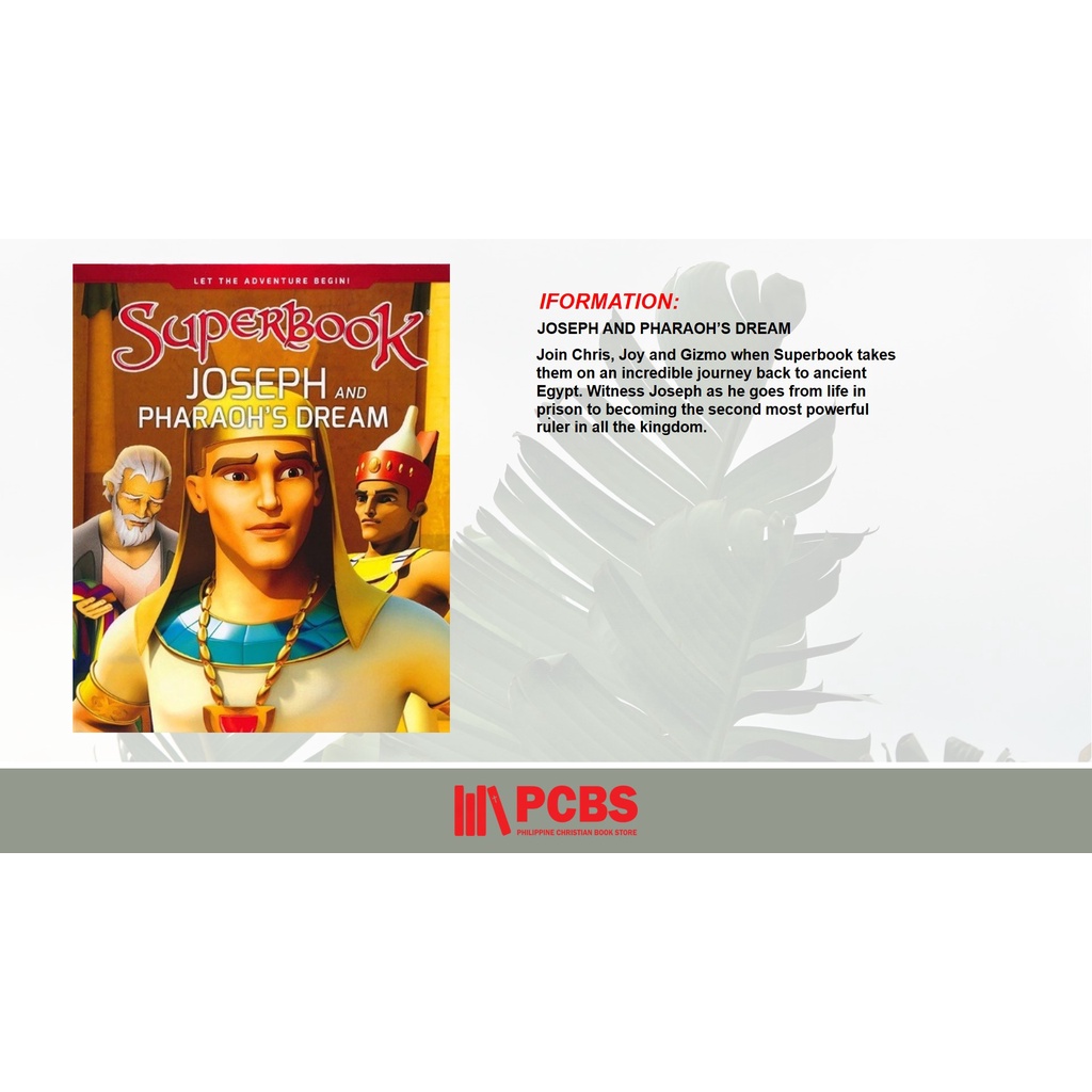 PCBS SUPERBOOK JOSEPH AND PHARAOH'S DREAM | Shopee Philippines