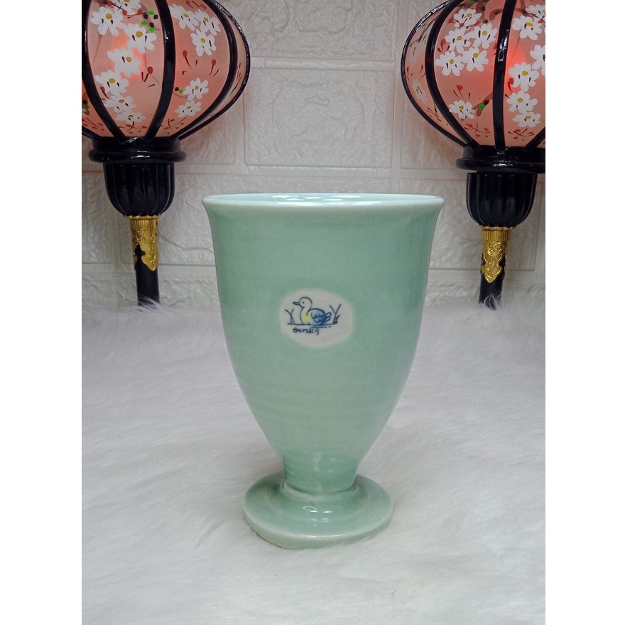LIGHT GREEN DUCK STONEWARE GOBLET - JAPAN | Shopee Philippines