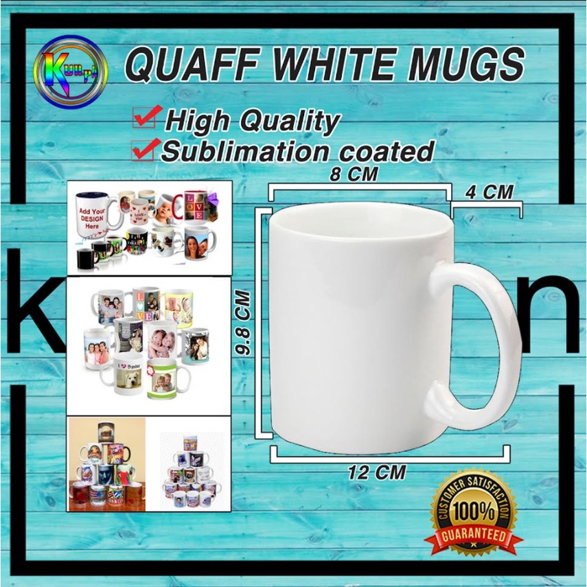 QUAFF/CUYI SUBLIMATION WHITE MUG (1BOX/36 pcs) | Shopee Philippines
