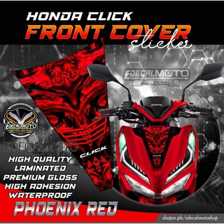 HONDA CLICK V2 FRONT COVER DECAL STICKER | Shopee Philippines