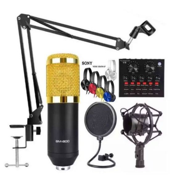 BM800 Set Condenser Computer Audio/KTV 3.5mm Wired Sound Recording ...
