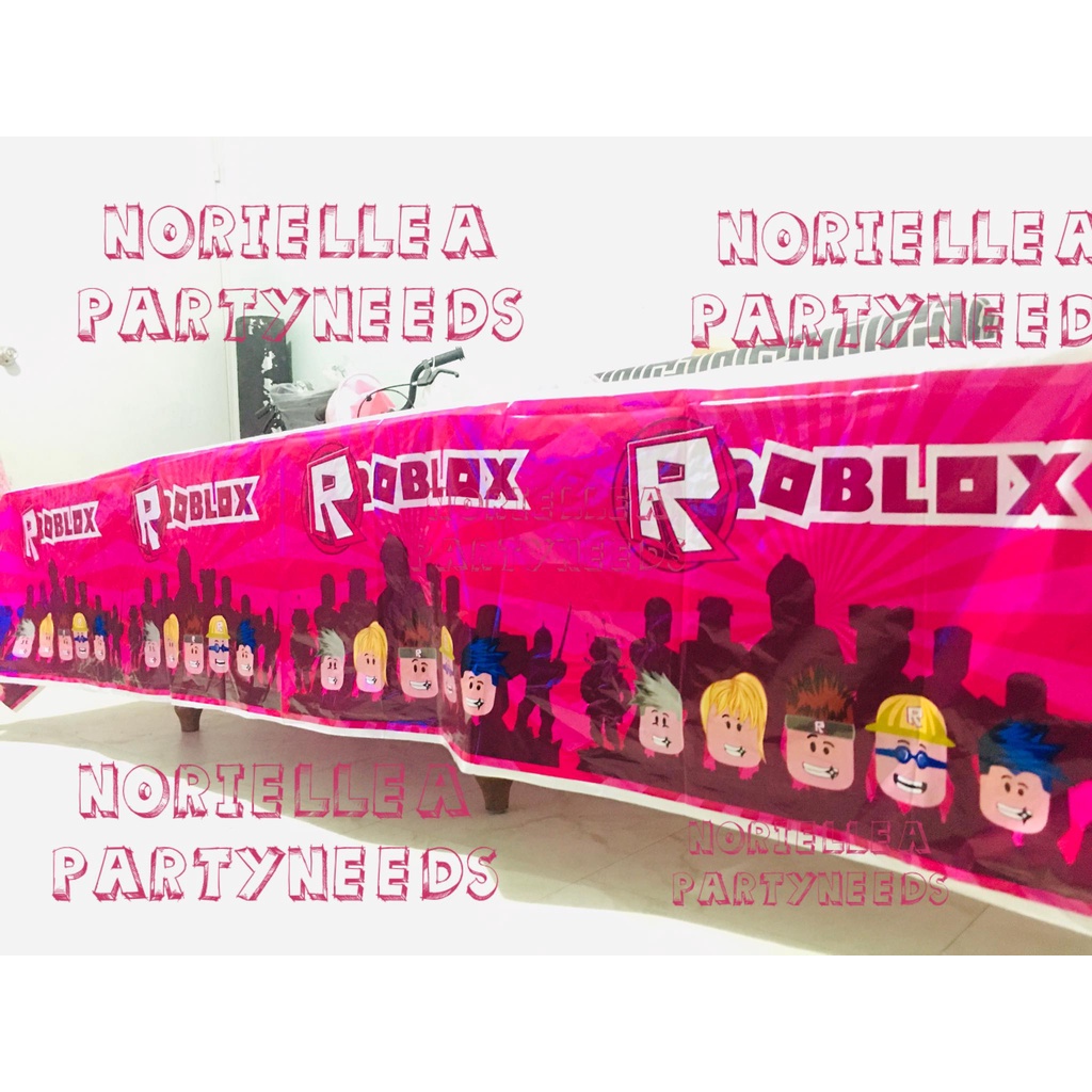 1pc Roblox Girls Disposable Tablecloth (6seaters) | Tablecover Roblox ...