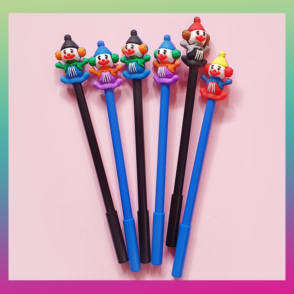Yzabelle Clown Gel Pen Set (6pcs) | Shopee Philippines