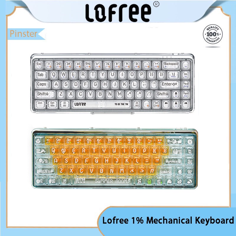 Lofree 1% Mechanical Keyboard 68 key Wireless Bluetooth Type-C Dual ...
