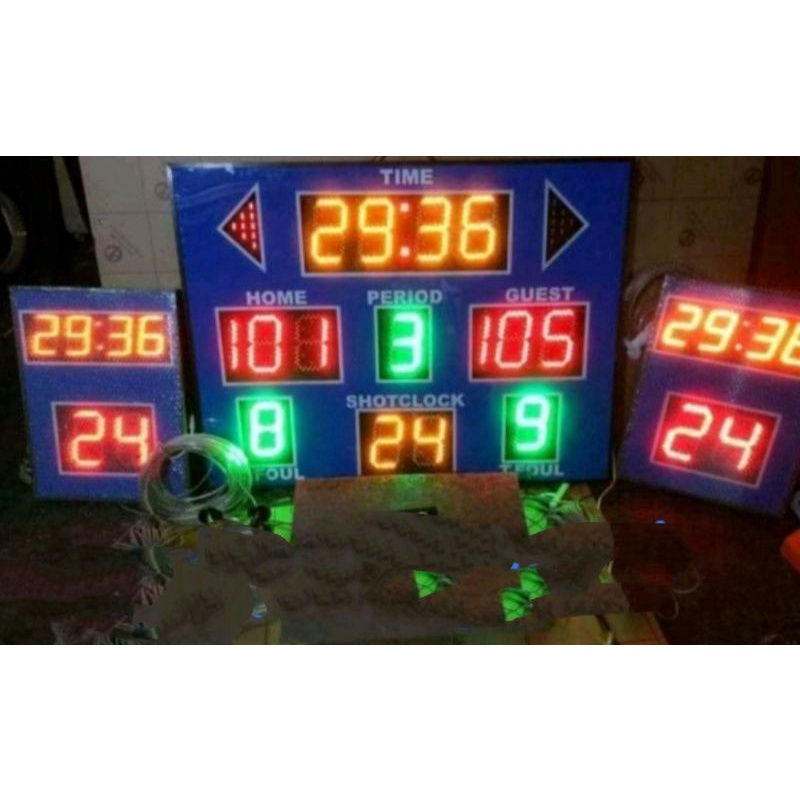 BASKETBALL TIMER SCORE BOARD LED TYPE WITH 14'SEC. (18x24) | Shopee Philippines