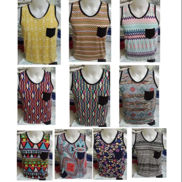 MENS PRINTED SANDO IN COTTON FABRIC | Shopee Philippines