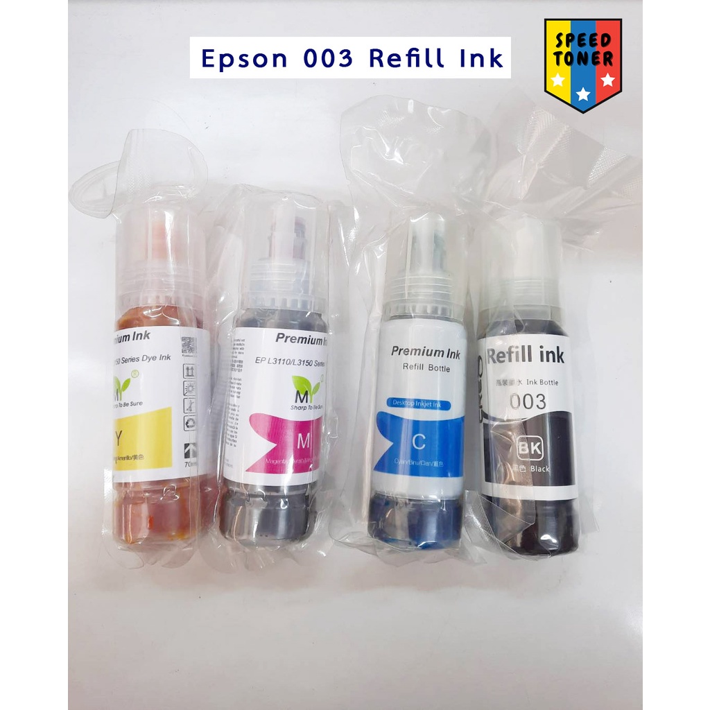 EPSON 003 compatible Refill Ink For L3110 /L3116/ L3210 /L3156 /L3250 ...