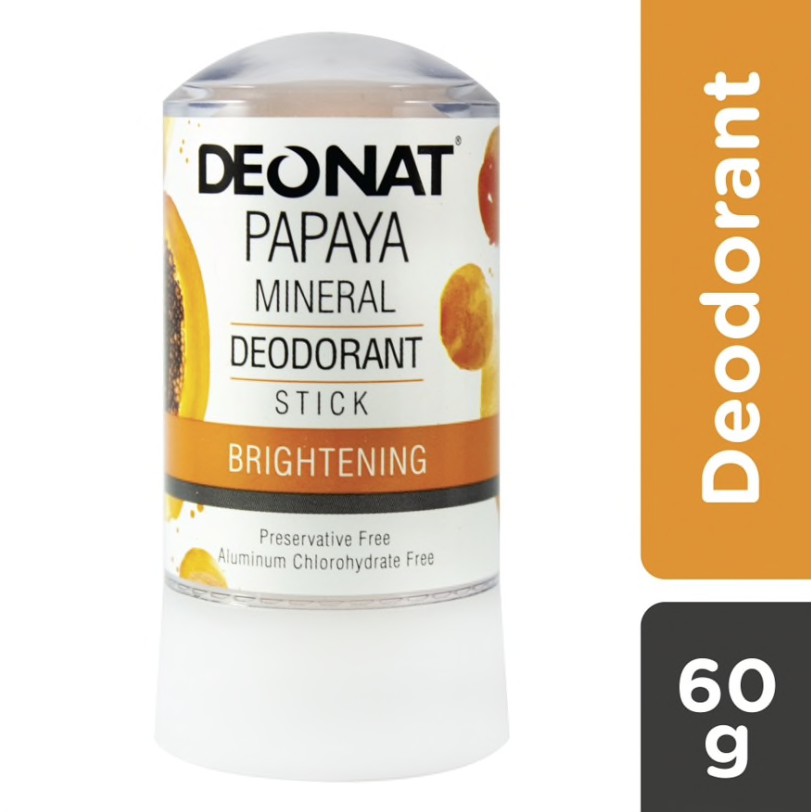 DeoNat Deonat Natural Mineral Deodorant Stick Papaya 60g | Shopee ...