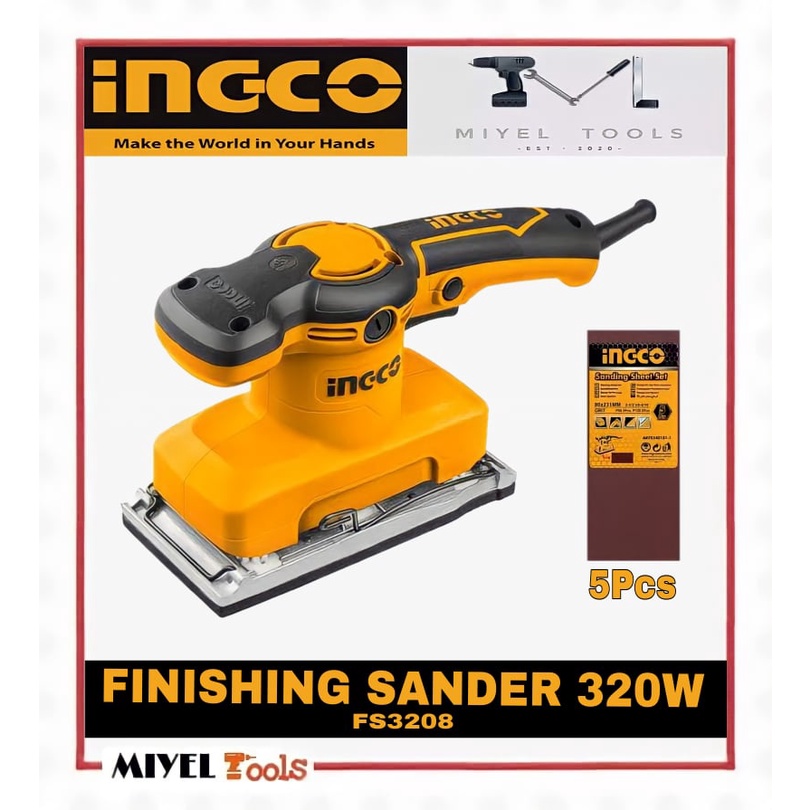 INGCO Finishing Sander 320W (FS3208) | Shopee Philippines