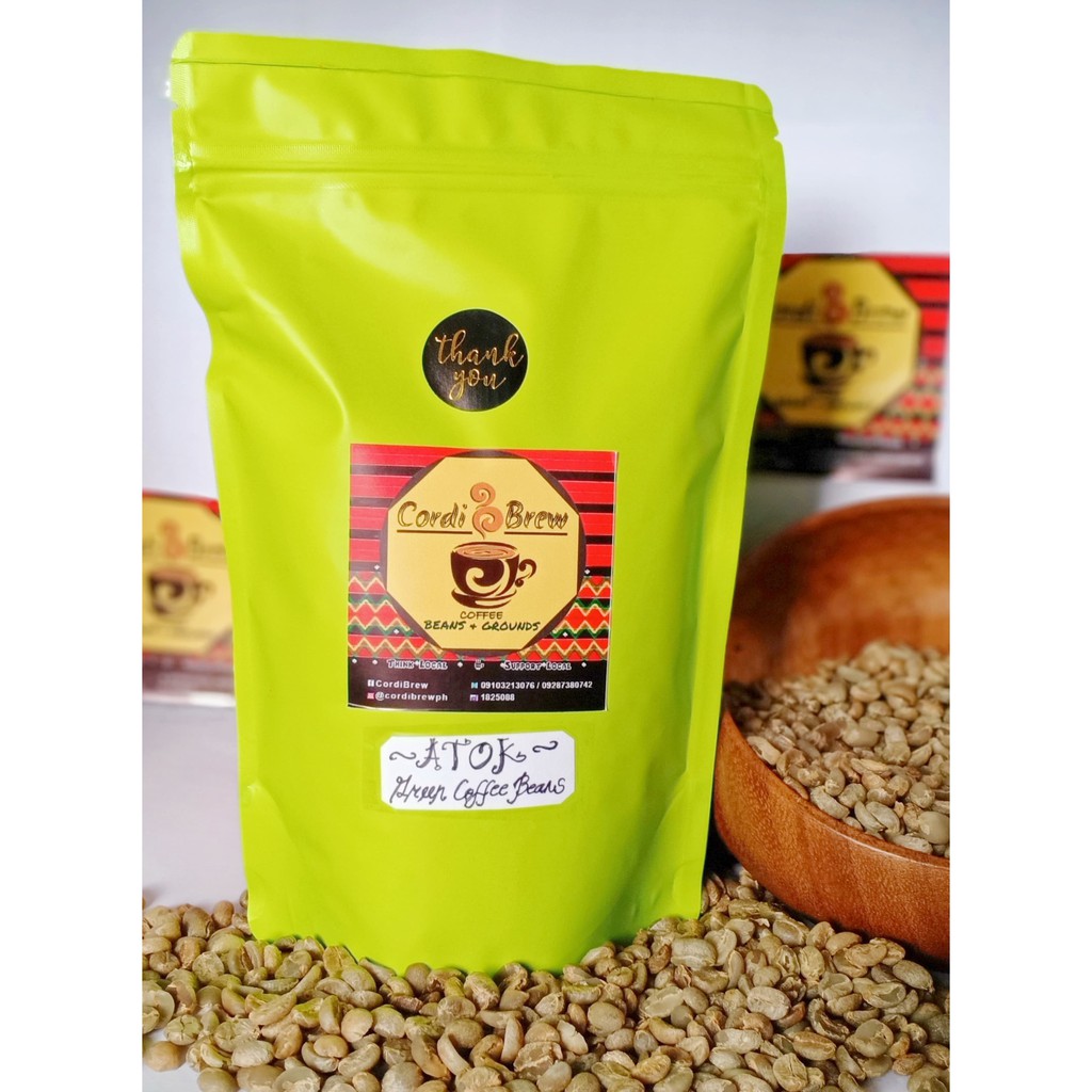 GREEN COFFEE BEANS- ATOK COFFEE(ORGANIC COFFEE) | Shopee Philippines