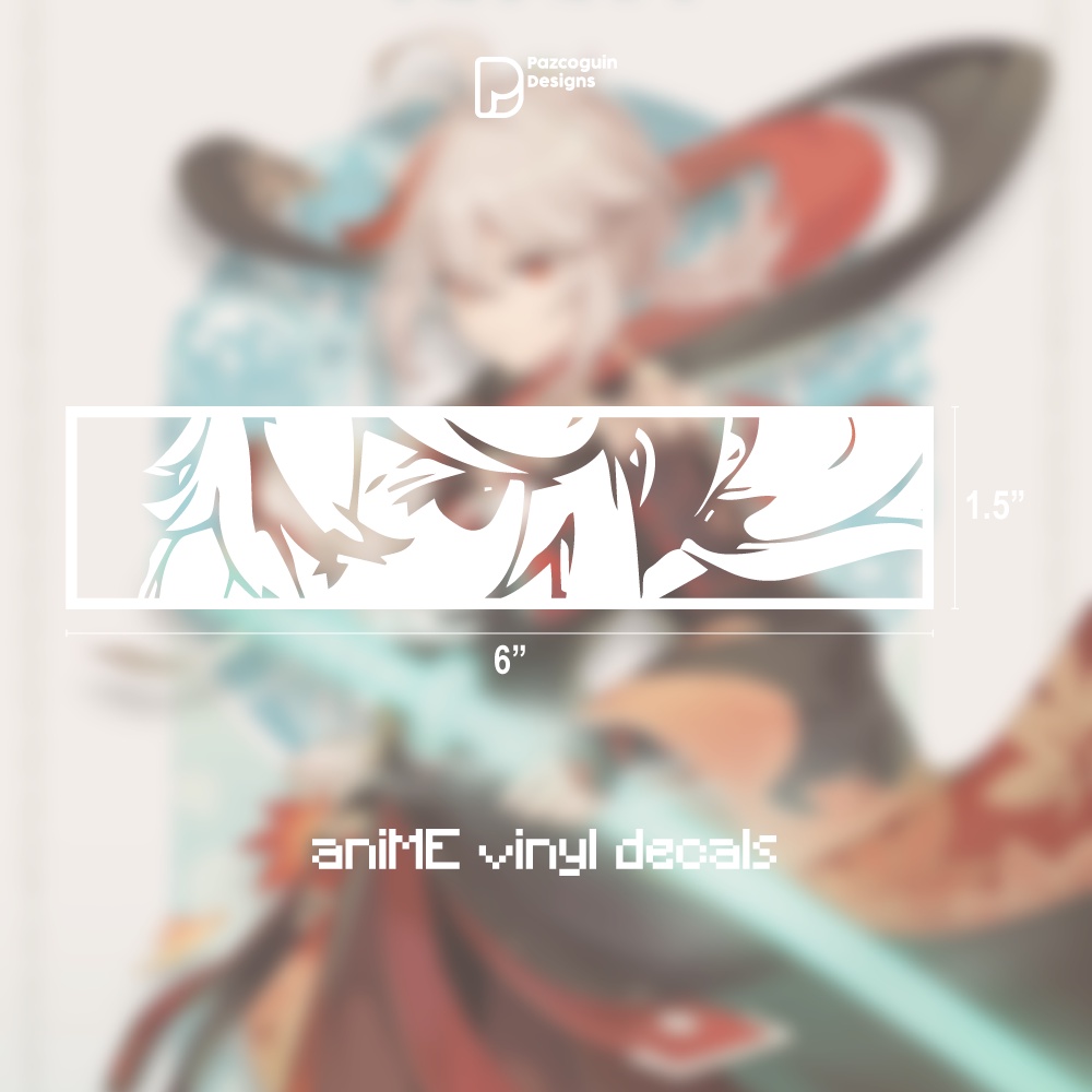 AniME Husbando Vinyl Stickers Genshin Impact KAZUHA KAEDEHARA | Shopee ...