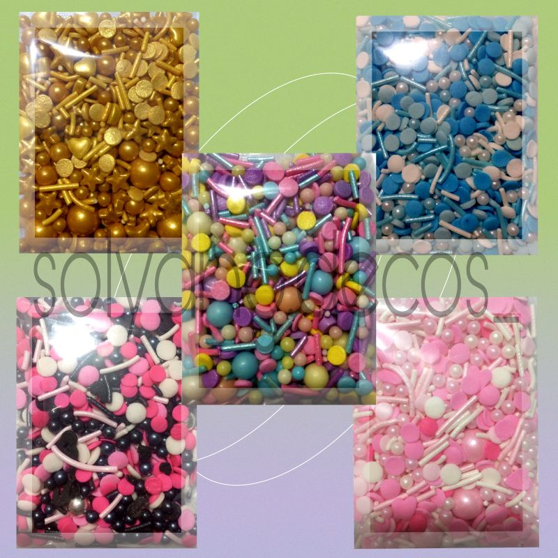Mixed Confetti/ Edible Cake Decoration/Cupcake Decoration | Shopee ...