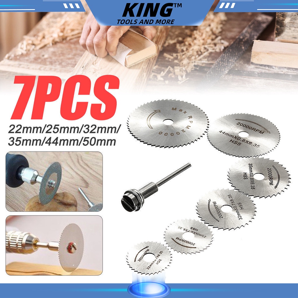 7pcs set Mini HSS Circular Saw Blade Rotary Tool power tool set wood ...