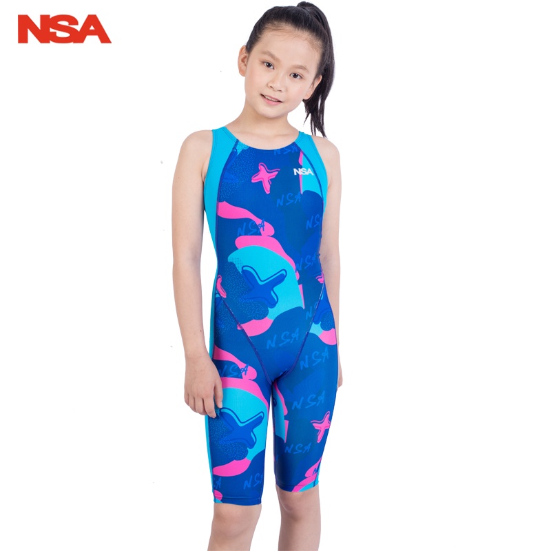 NSA Kids One Piece Swimsuit Swimming Costume 1 Piece Girl Swimsuit ...